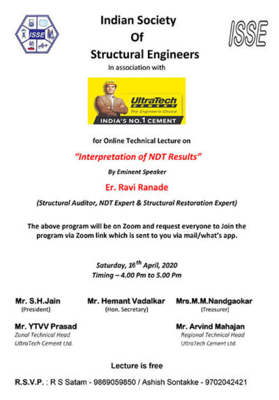 Interpretation Of NDT Results – Indian Society of Structural Engineers